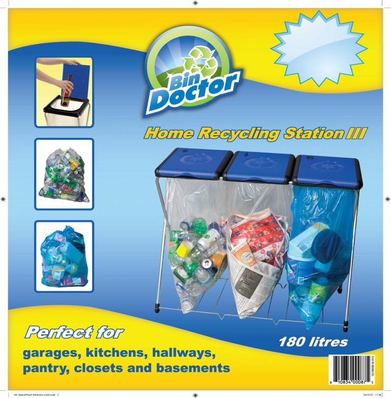 3 Stream Home Recycling Station III - Bin Doctor